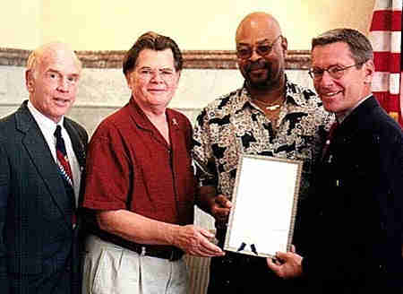 Cincinnati Ohio Mayor Charlie Luken presents prostate cancer awareness ...